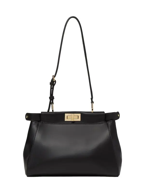 Fendi My Peekaboo Small Black Leather Bag - [black]